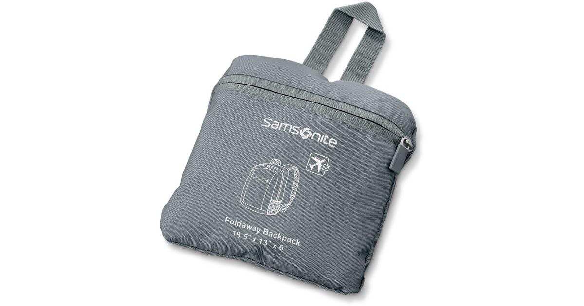 Samsonite Foldaway Backpack in Blue | Lyst