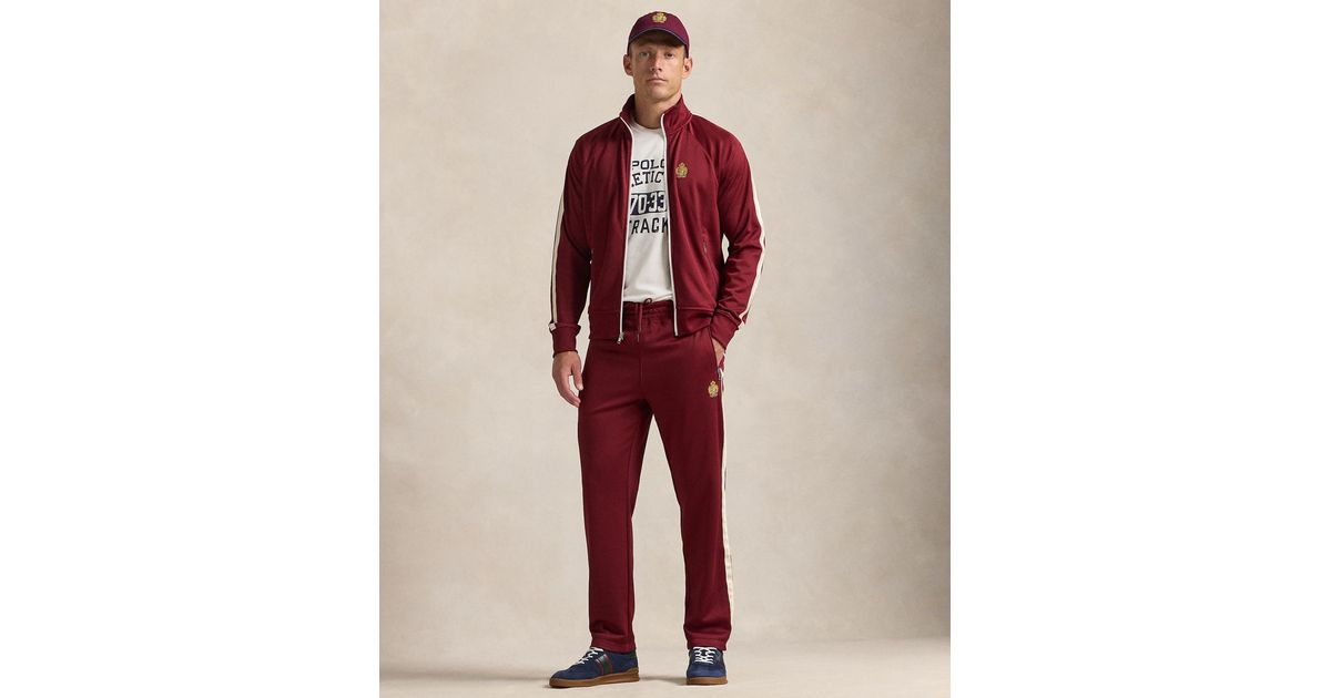 Polo Ralph Lauren Polo Crest Track Jacket in Red for Men | Lyst