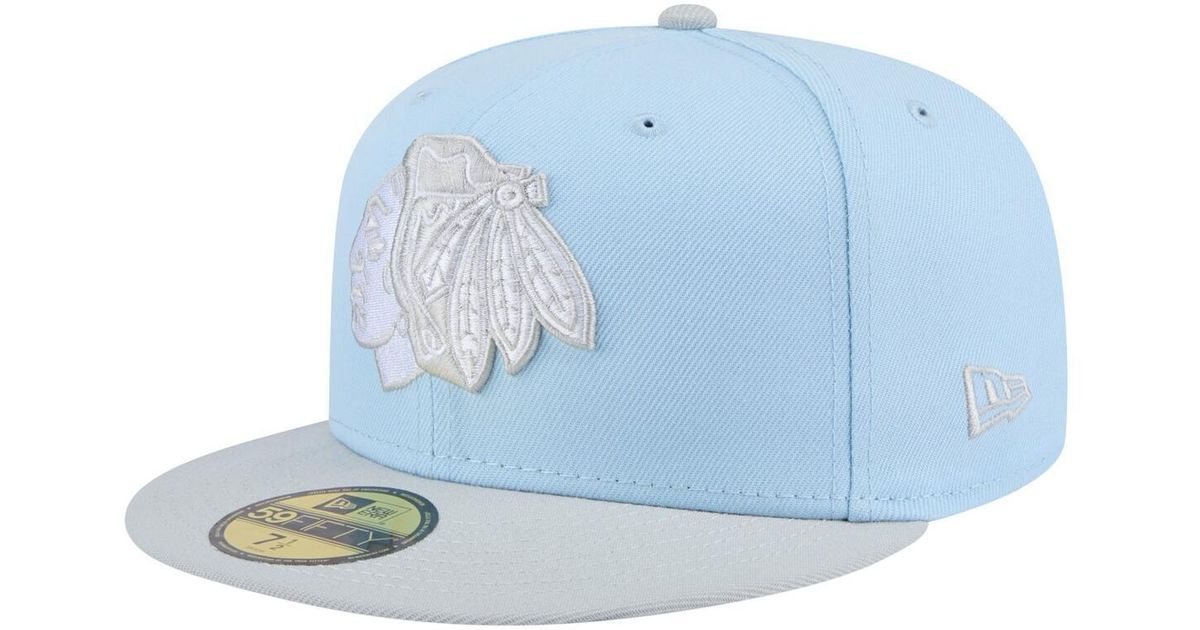 KTZ /gray Chicago Blackhawks Color Pack Two-tone 59fifty Fitted Hat in ...