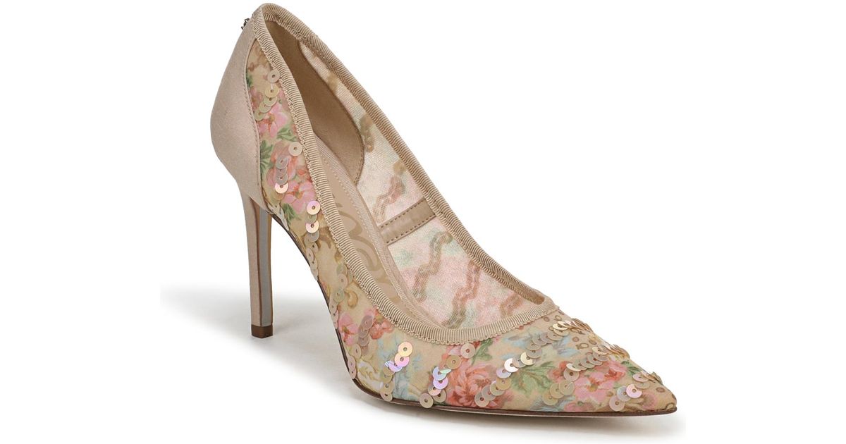 Sam Edelman Hazel Riviera Pumps in Natural | Lyst