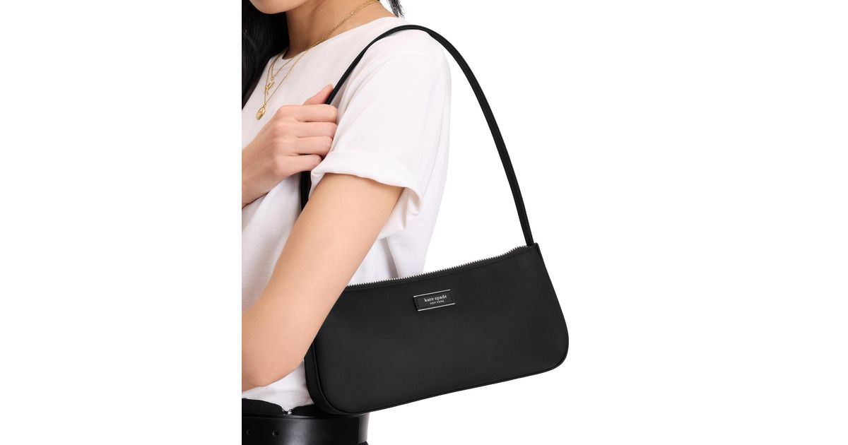 Kate Spade Sam Icon Shoulder Bag in Black | Lyst