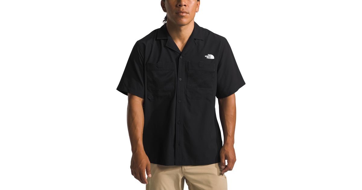 The North Face First Trail Button-down Ripstop Camp Shirt in Black for ...
