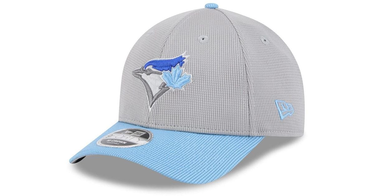 KTZ Gray/powder Blue Toronto Blue Jays 2025 Batting Practice 9forty M-crown Adjustable Hat for ...