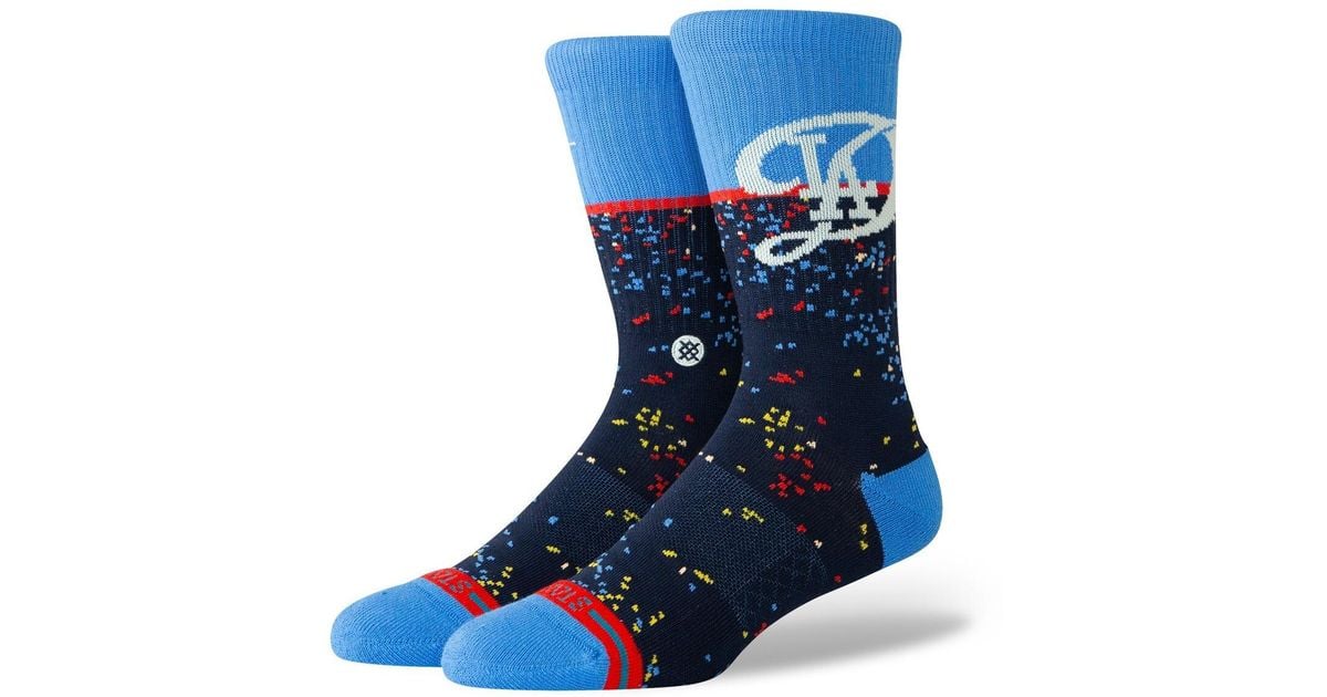Stance And Los Angeles Dodgers 2024 City Connect Crew Socks in Blue | Lyst