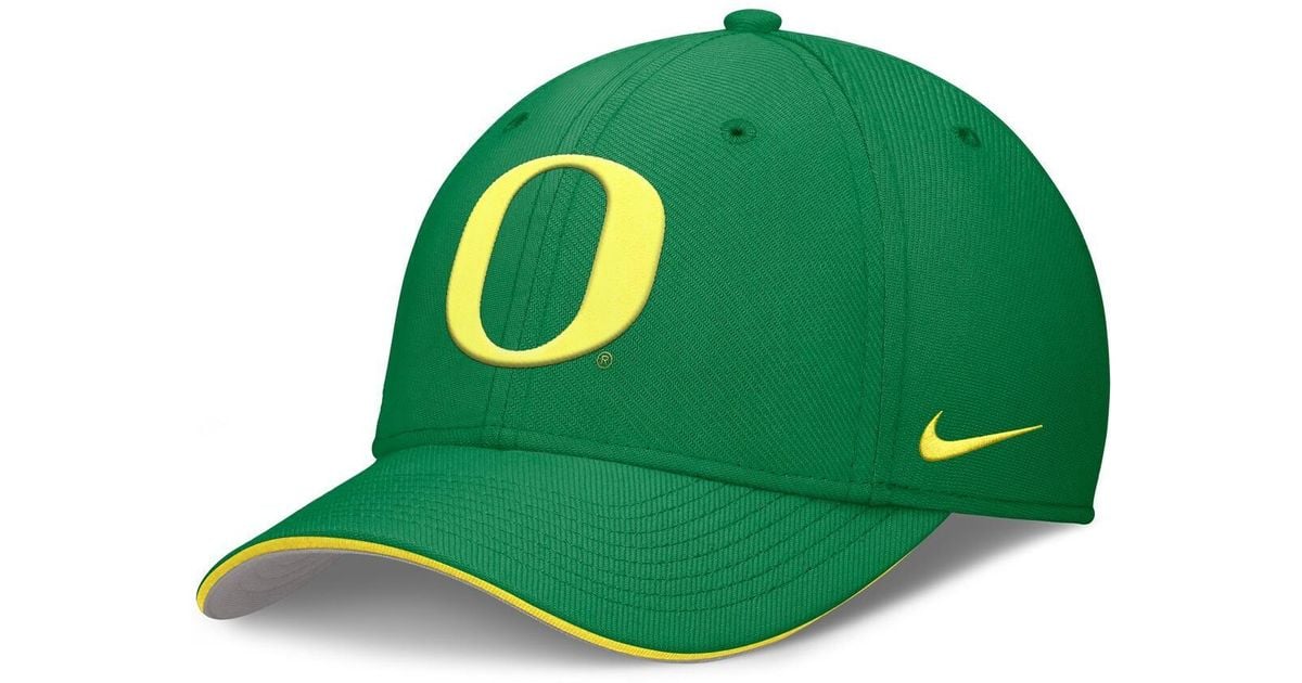 Nike Oregon Ducks 2025 Dugout Coaches Rise Swoosh Performance Flex Hat ...