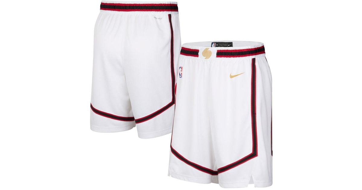 Nike Houston Rockets 2024/25 City Edition Swingman Shorts in White for ...