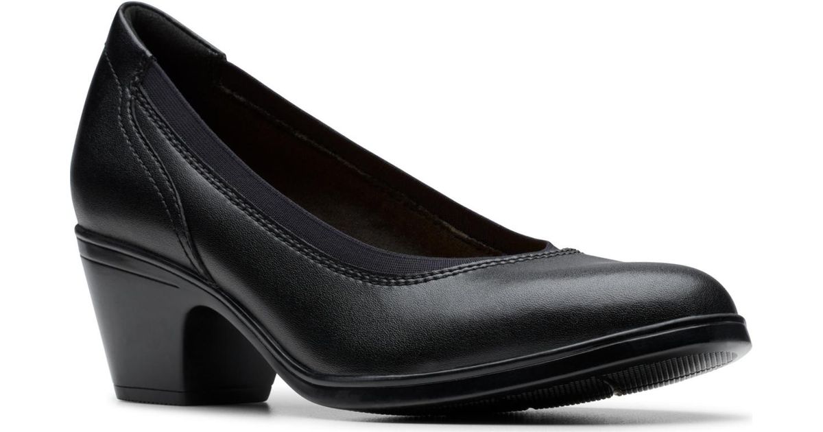 Clarks Emily2 Edyth Slip-on Pumps in Black | Lyst