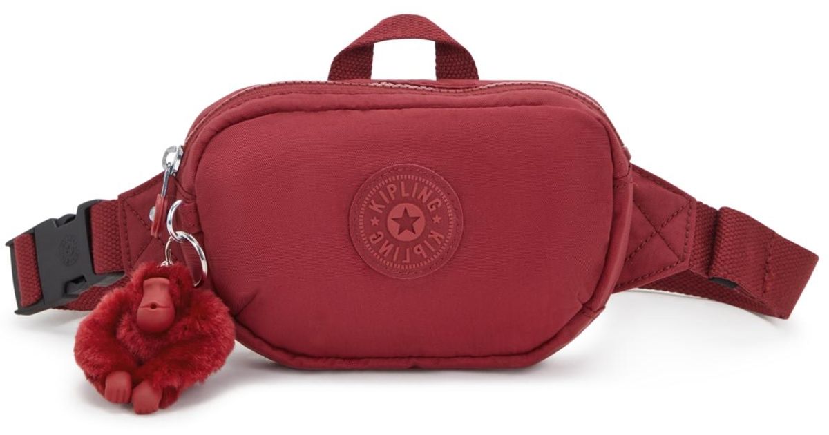 Kipling Alys Medium Waist Pack in Red | Lyst