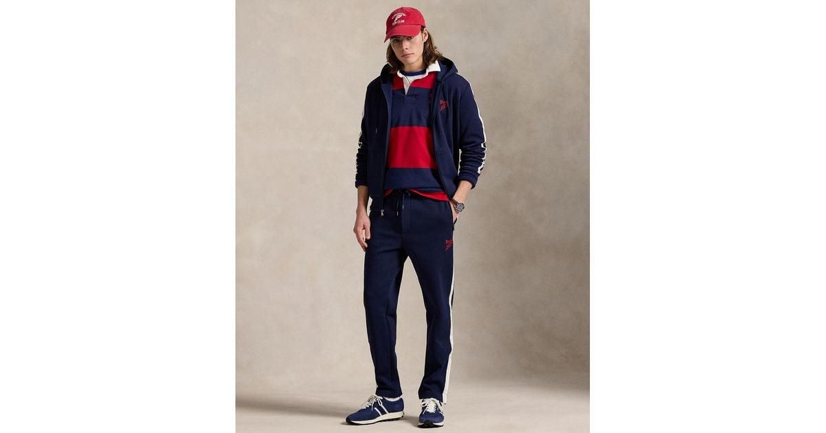 Polo Ralph Lauren Double-knit Mesh Track Pants in Blue for Men | Lyst