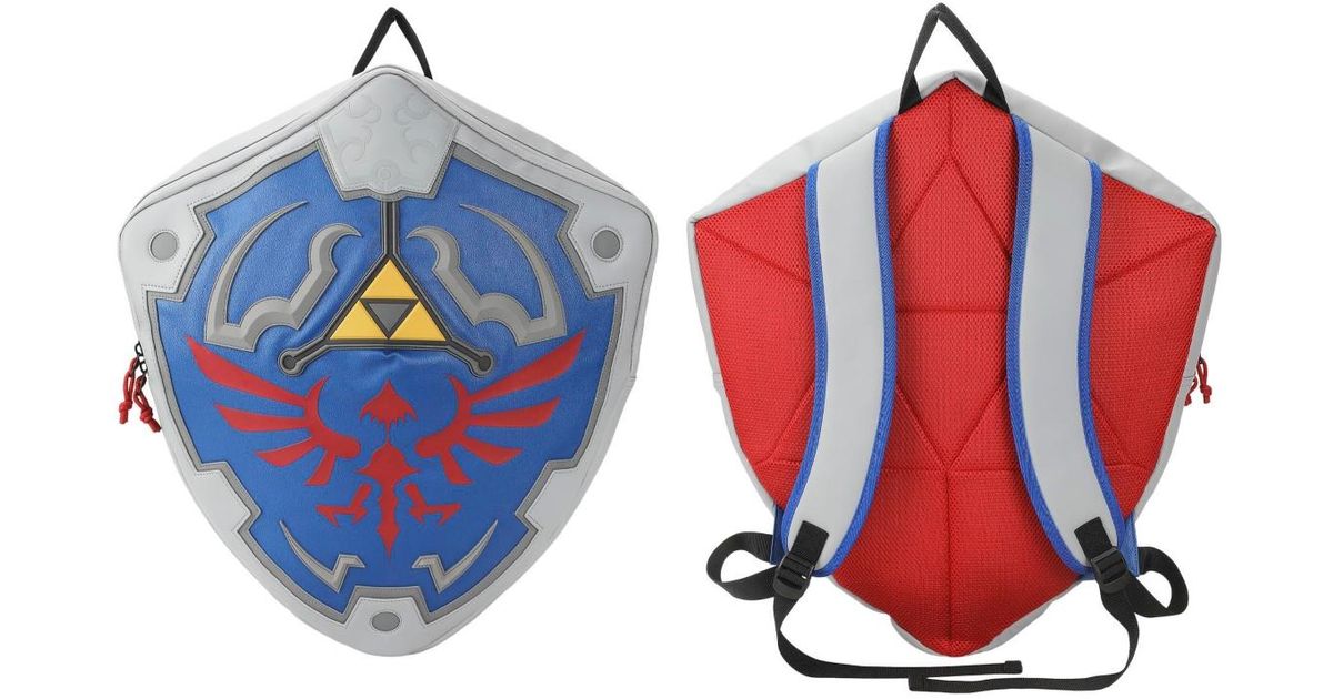 The Legend Of Zelda Hylian Shield 18.5" Novelty Backpack in Red | Lyst