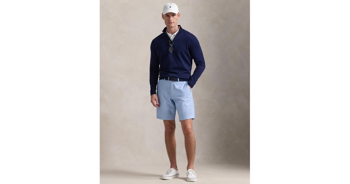 Polo Ralph Lauren 9-inch Stretch Tailored Fit Shorts in Blue for Men | Lyst