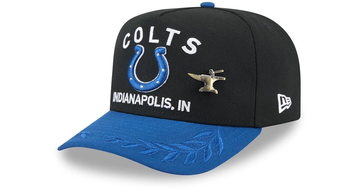 KTZ Black/royal Indianapolis Colts 2025 Nfl Draft On Stage A-frame ...