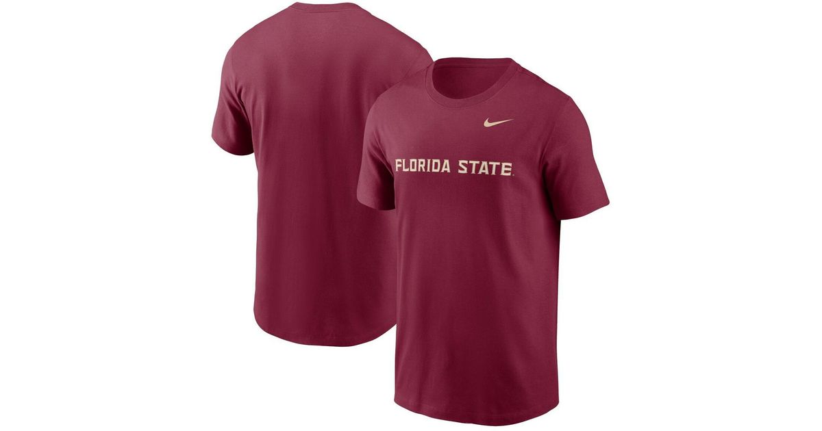 Nike Florida State Seminoles Primetime Evergreen Wordmark T-shirt in ...