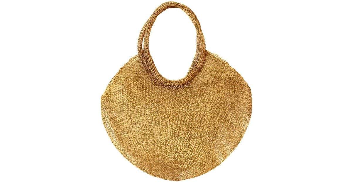 BrunnaCo Sol Mesh Wire Tote Bag in Metallic | Lyst