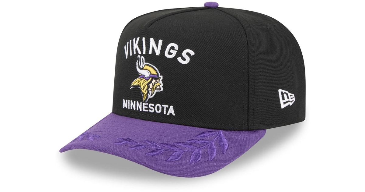 KTZ Black/purple Minnesota Vikings 2025 Nfl Draft A-frame 9fifty ...