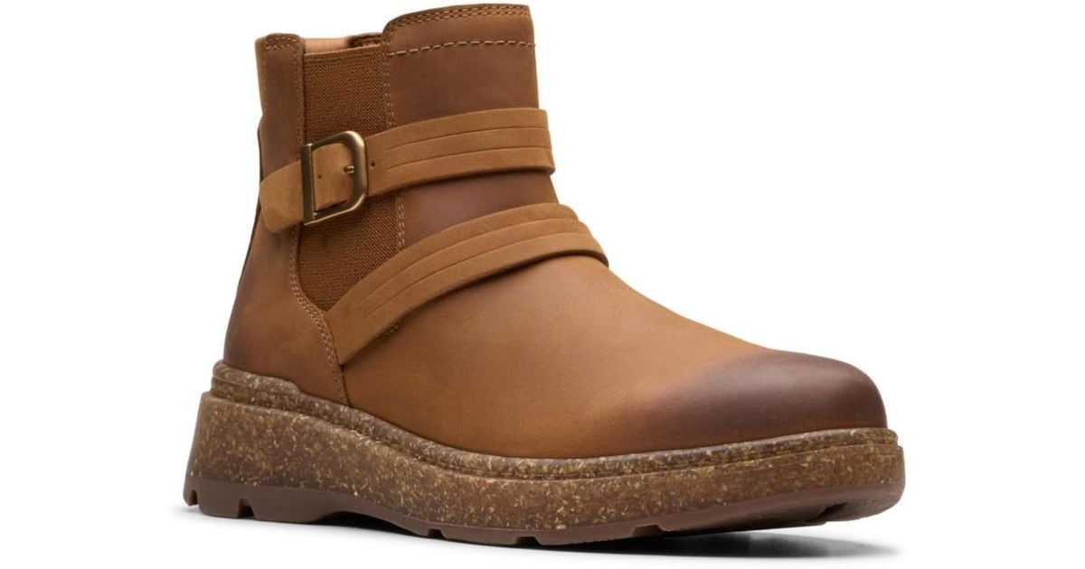 Clarks Collection Noralyn Strap Boots in Brown | Lyst