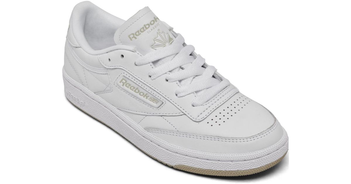 Reebok Club C 85 Casual Sneakers From Finish Line in White | Lyst