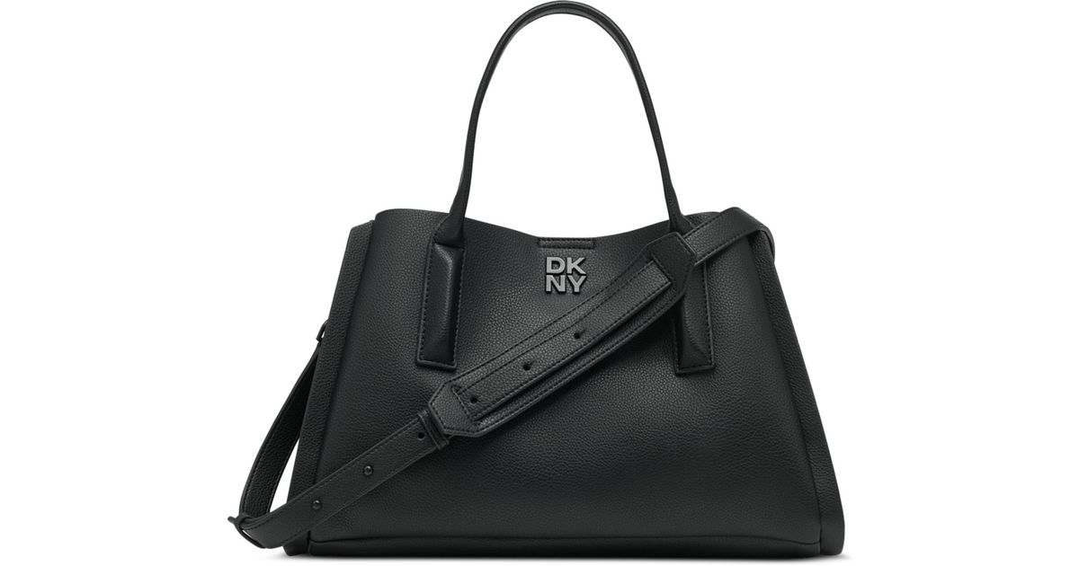 DKNY Josie Medium Crossbody Satchel in Black | Lyst
