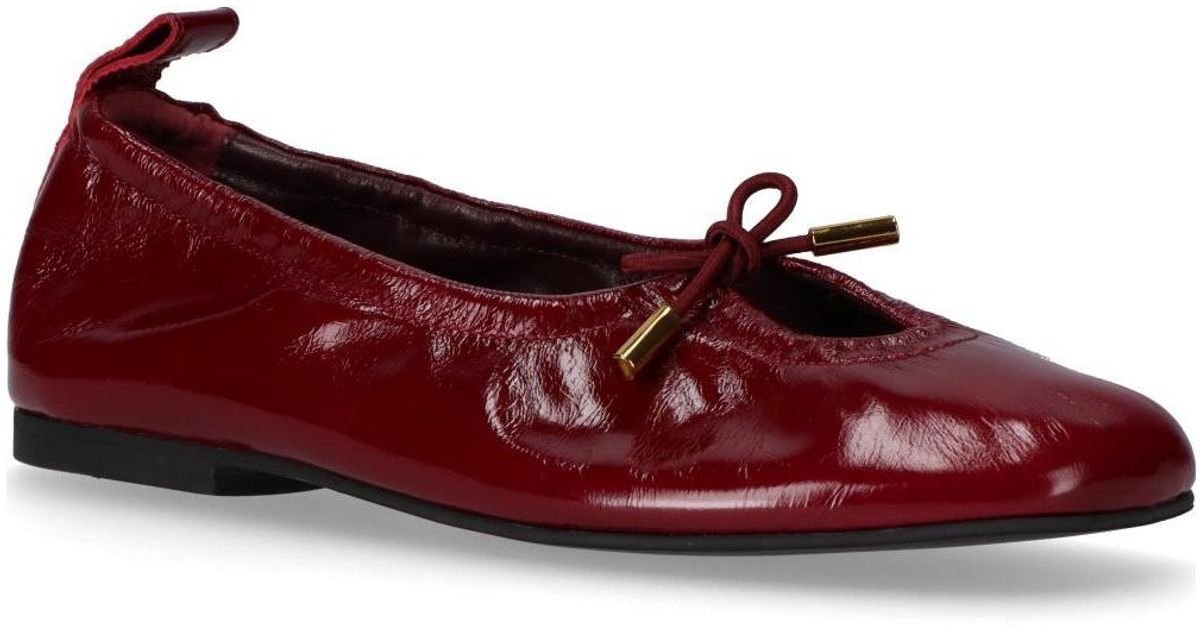 Alohas Rosalind Onix Burgundy Leather Ballet Flats in Red | Lyst