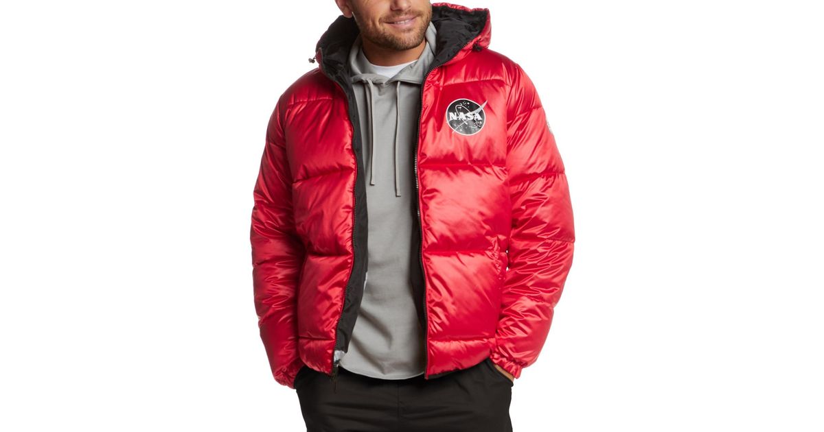 Space One Nasa-inspired Reversible Two-in-one Puffer Jacket for Men | Lyst