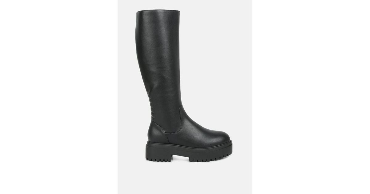 LONDON RAG Axle Knee Boot in Black | Lyst