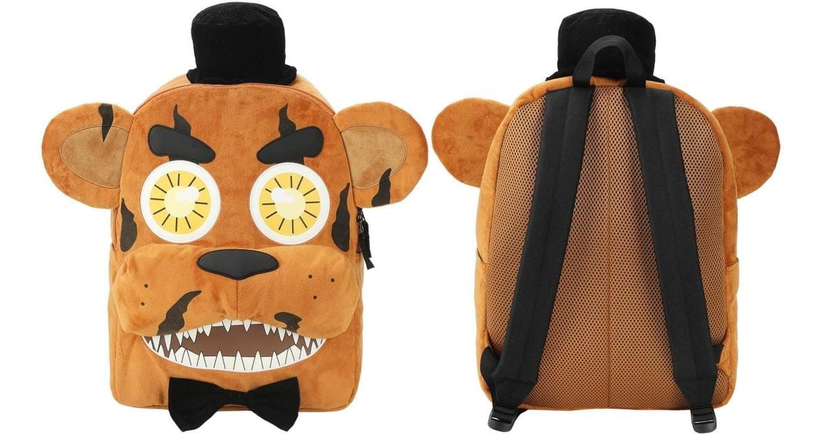 Five Nights At Freddys Freddy Head 14" Novelty Backpack in Brown | Lyst