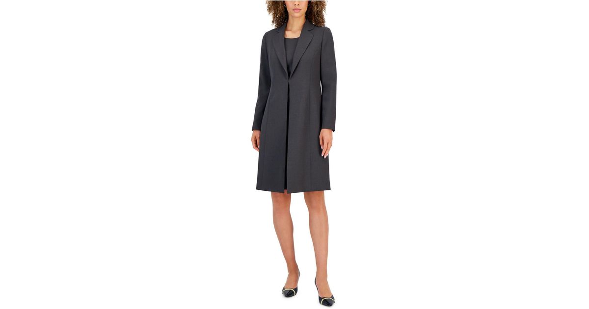 Le Suit Long Jacket Dress Suit in Black | Lyst