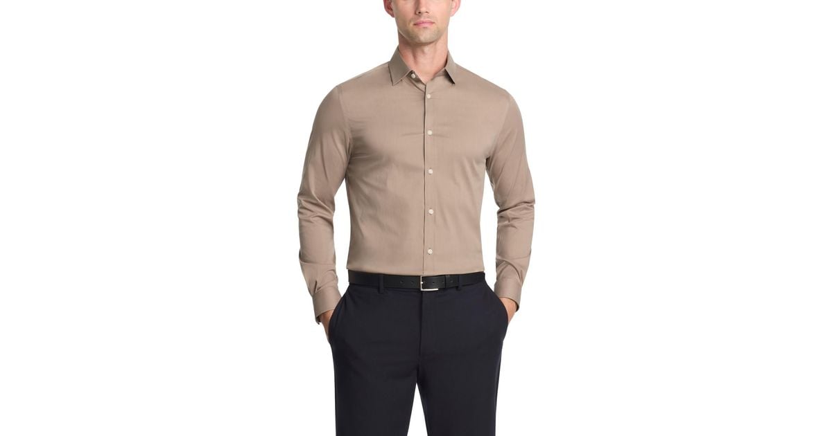 Michael Kors Passport Eco Untucked Dress Shirt in Blue for Men | Lyst