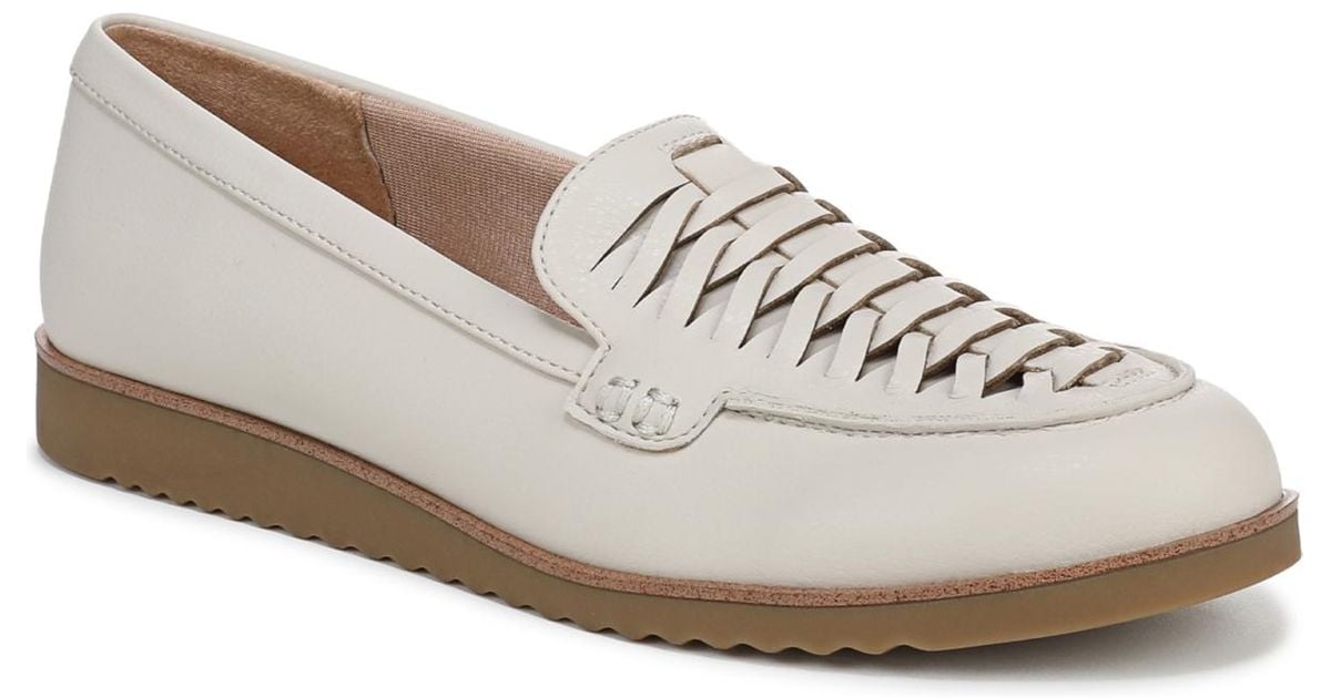 LifeStride Zoey Almond Toe Lug Sole Loafers in White | Lyst
