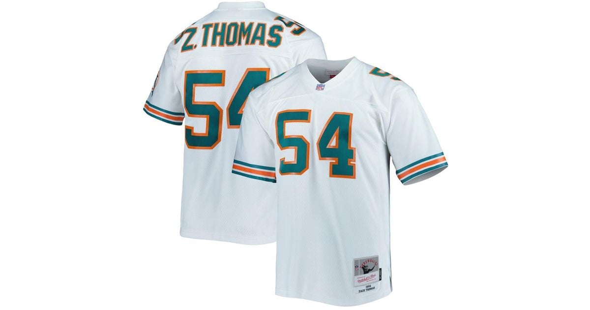 Mitchell & Ness Zach Thomas Miami Dolphins 1996 Legacy Replica Jersey ...