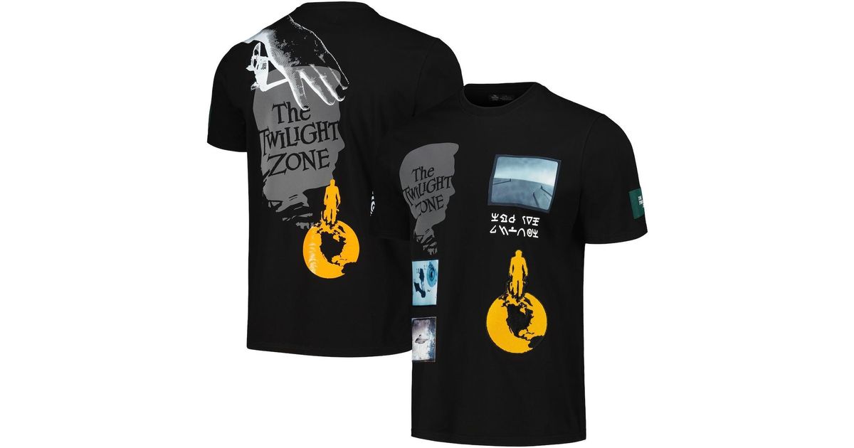 FREEZE MAX And Distressed The Twilight Zone Logo T-shirt in Black | Lyst
