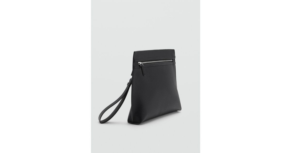 Mango Leather-effect Handbag in Black for Men | Lyst