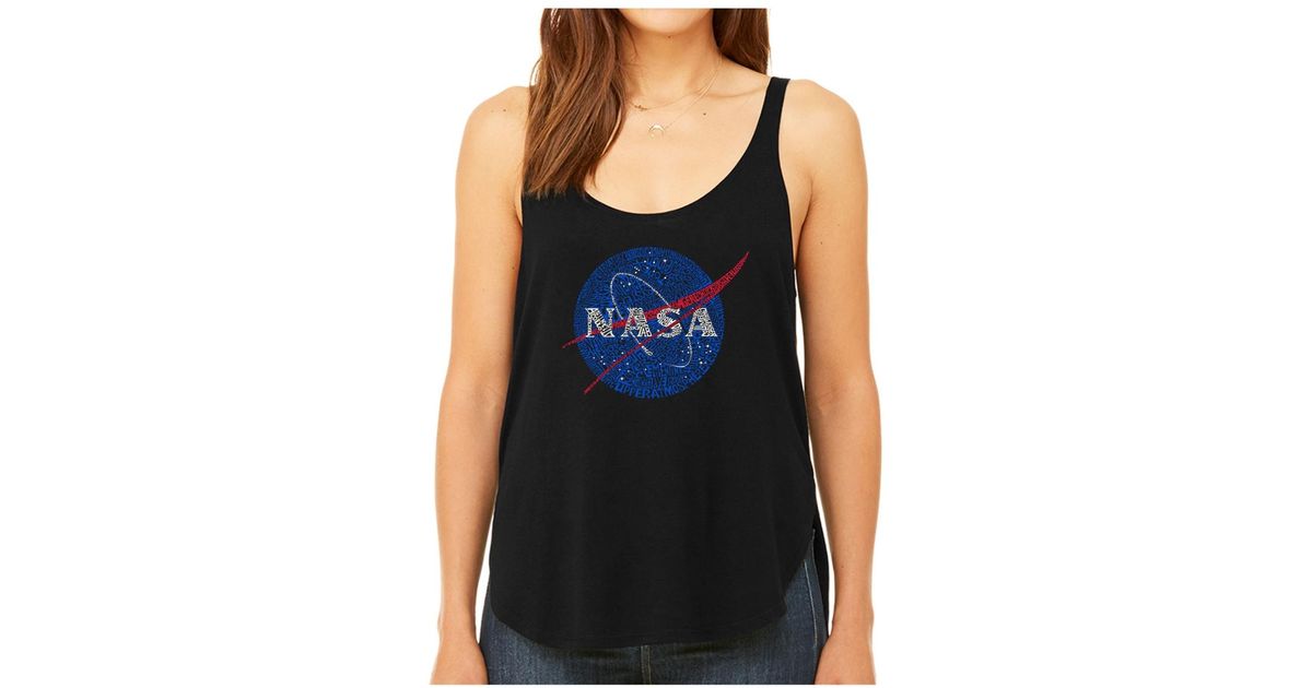 LA Pop Art Premium Word Art Flowy Tank Top- Nasa's Most Notable ...