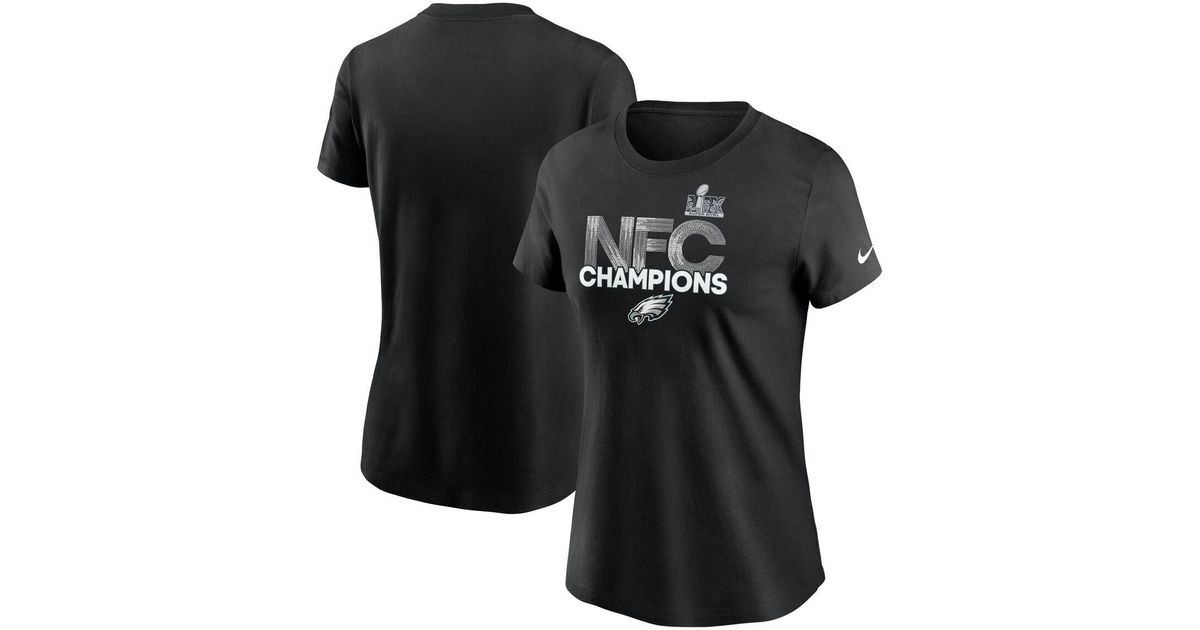 Nike Philadelphia Eagles 2024 Nfc Champions T-shirt in Black | Lyst