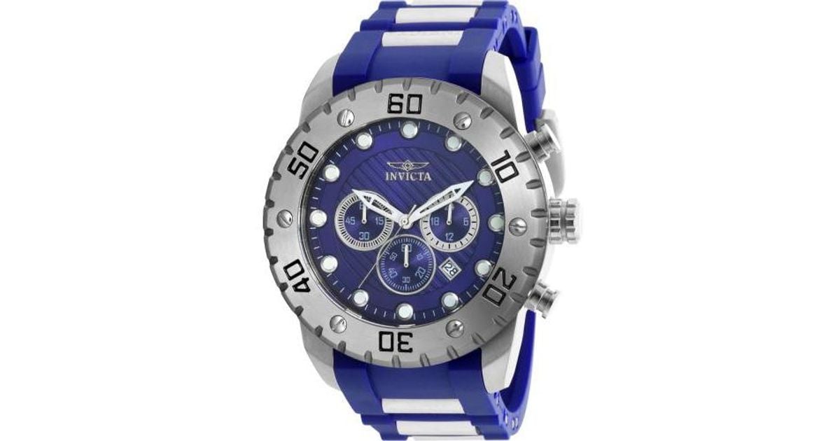 INVICTA WATCH 20277 Pro Diver Scuba Quartz Chronograph Blue Dial Watch ...