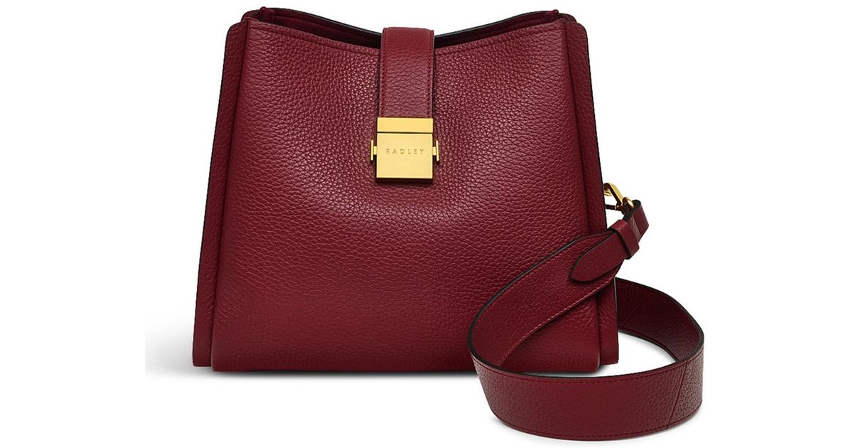 Radley Sloane Street Medium Zip Top Crossbody in Red | Lyst