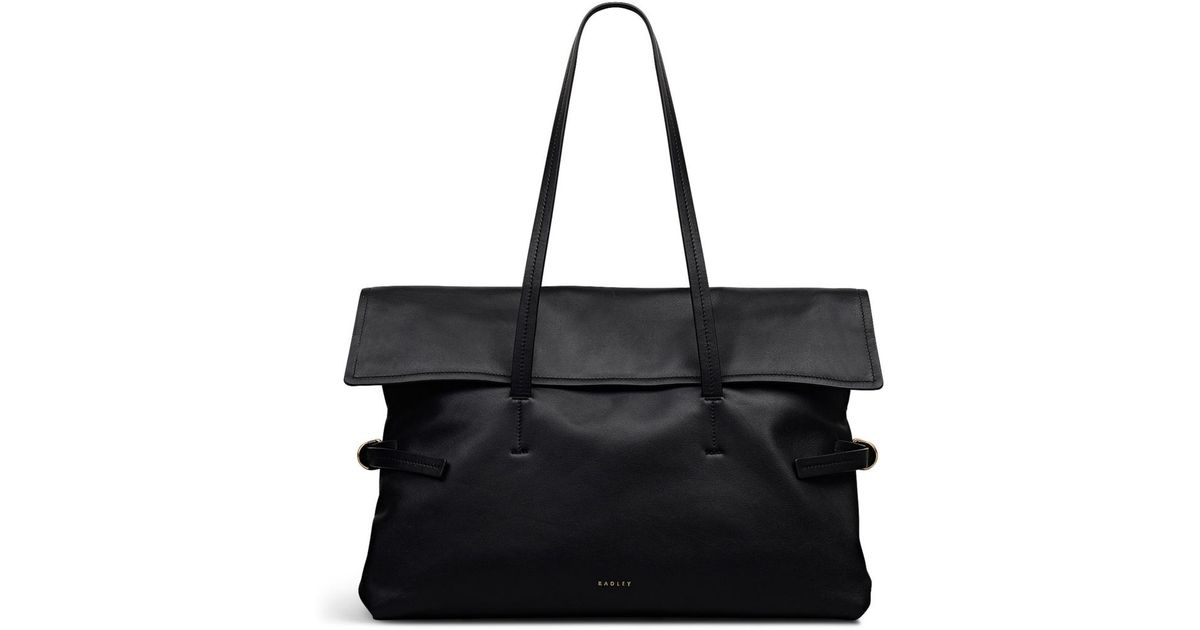 Radley Fleet Street Large Flap Over Shoulder Bag in Black | Lyst
