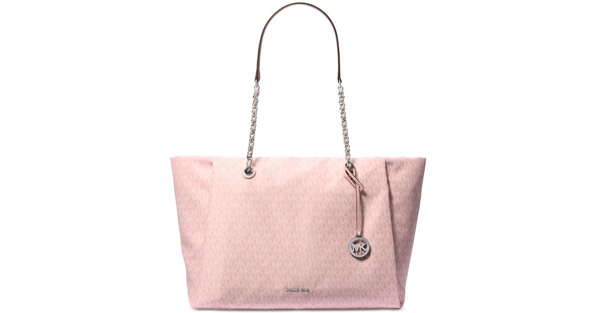 Michael Kors Michael Georgia Extra Large Top Zip Tote Bag in Pink | Lyst
