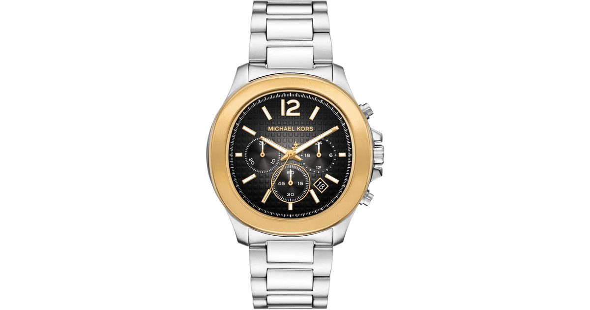 Michael Kors Sage Chronograph Two-tone Stainless-steel Watch in ...