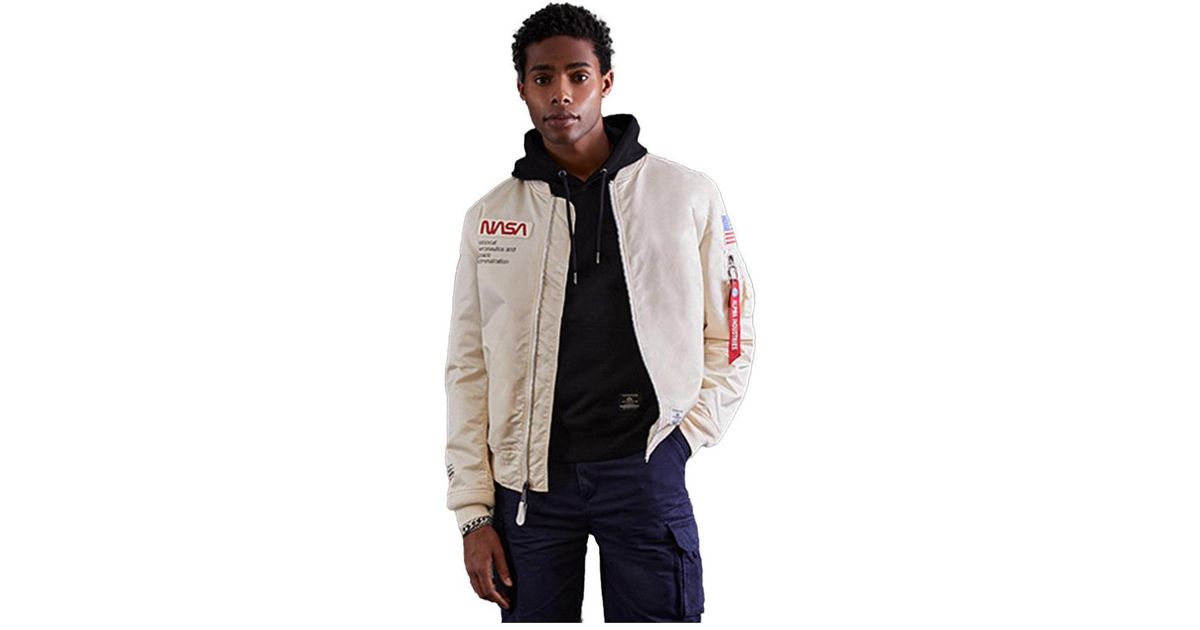 Alpha Industries L-2b Nasa Gen Ii Flight Jacket in Blue for Men | Lyst