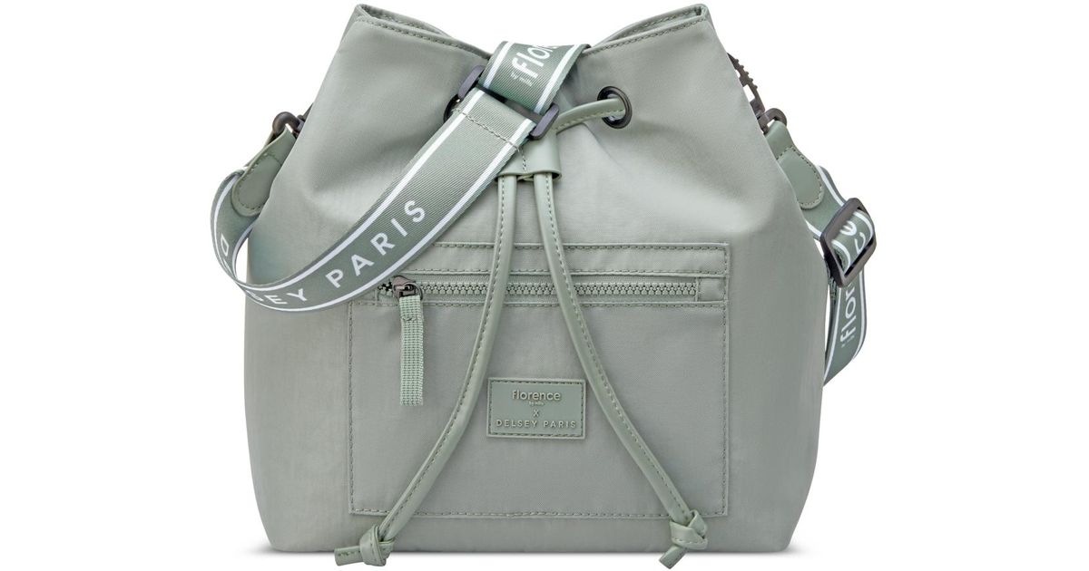 Florence By Mills X Delsey Paris Yours Truly Bucket Bag in Gray | Lyst