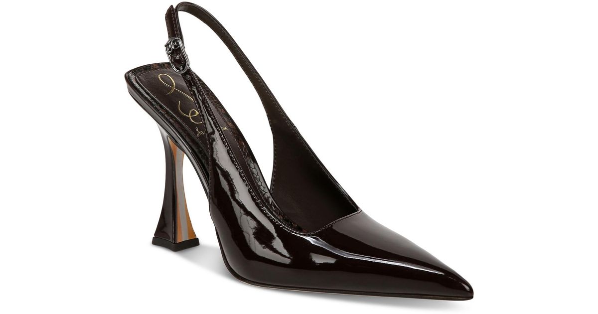 Sam Edelman Odette Pointed-toe Slingback Pumps in Black | Lyst
