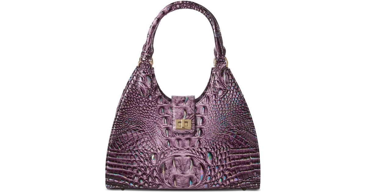 Brahmin Adrian Melbourne Satchel in Purple | Lyst