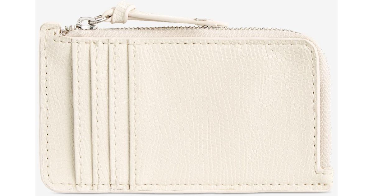 On 34th Ramonah Grained Card Case in Natural | Lyst