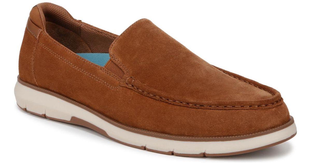 Dr. Scholls Feel Engaged Plantar Fasciitis Moc Loafers in Brown for Men ...