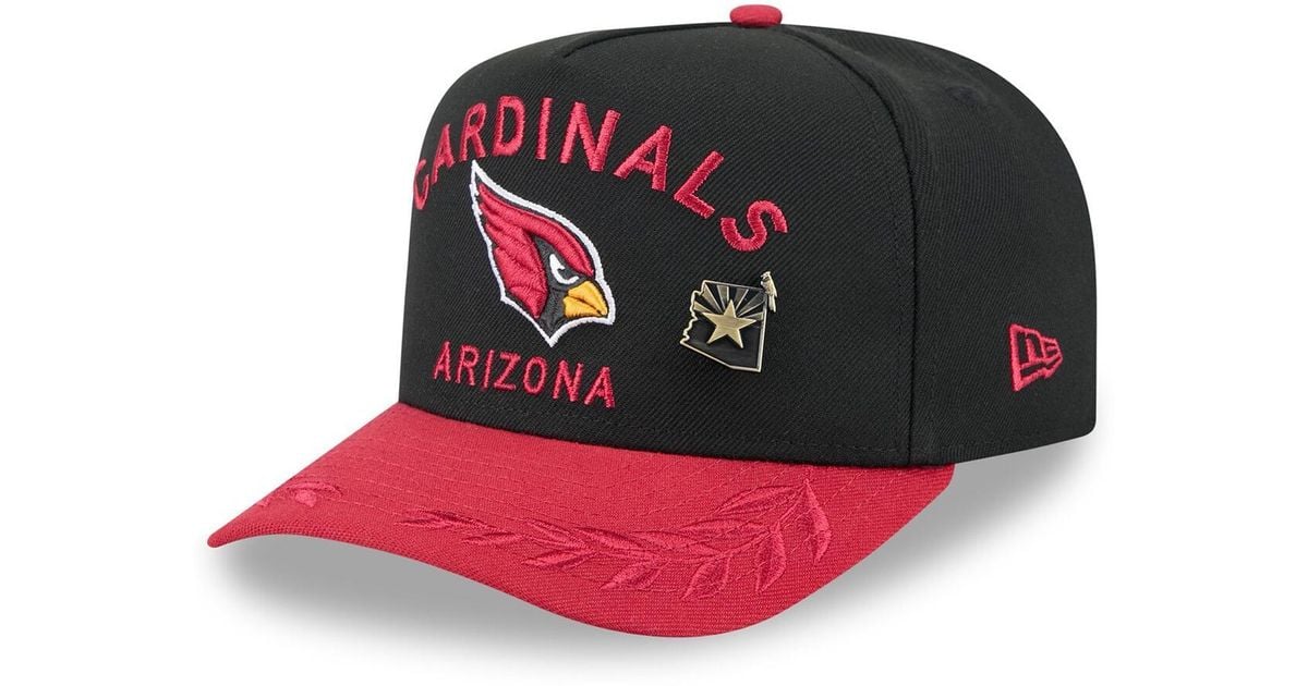 KTZ Black/cardinal Arizona Cardinals 2025 Nfl Draft On Stage A-frame ...