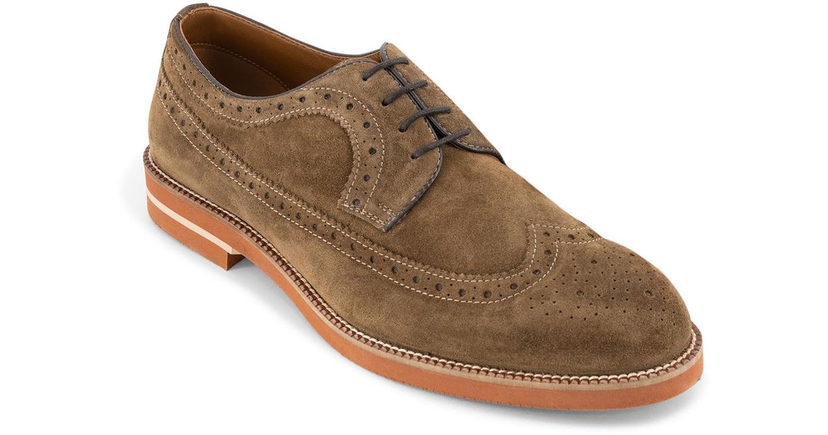 Anthony Veer Hamilton Wingtip Lace-up Derby Shoes in Brown for Men | Lyst