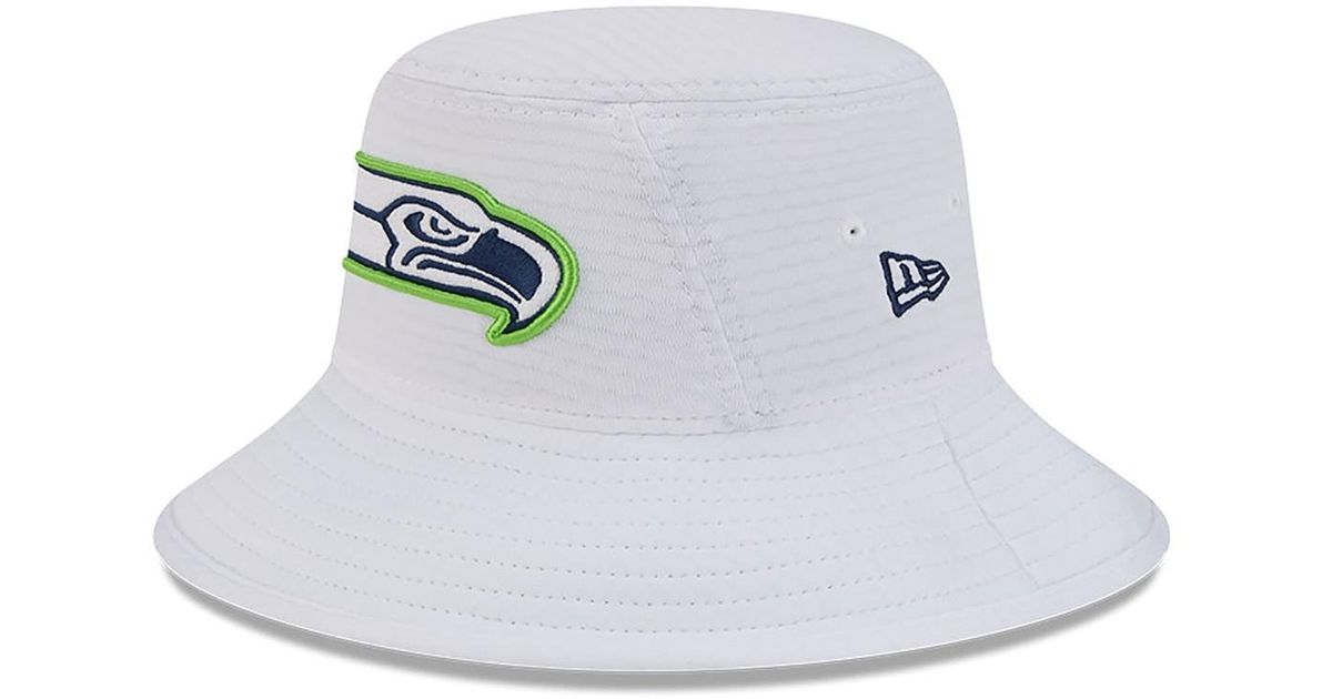 KTZ Seattle Seahawks 2024 Nfl Training Camp Stretch Bucket Hat in White ...