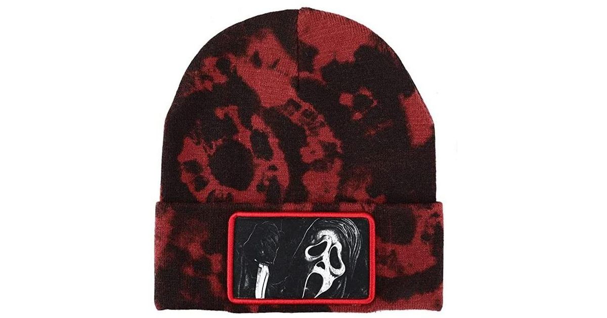 Scream Ghostface Horror Movie Character Embroidered Patch Beanie Hat in ...
