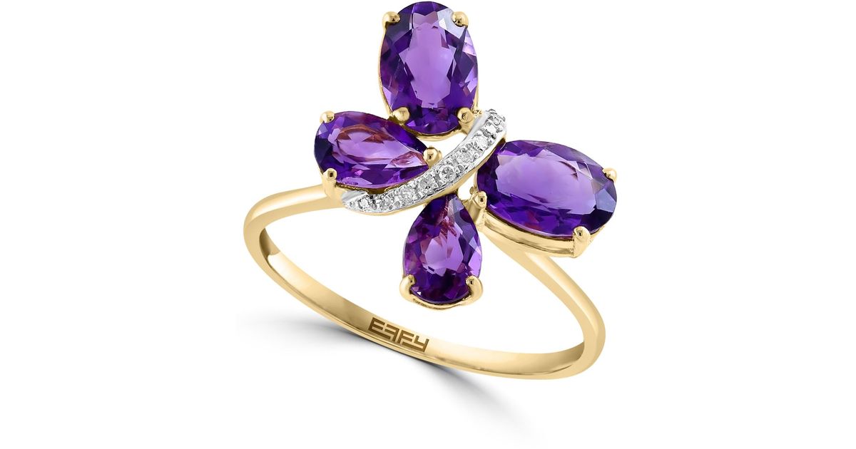 Effy Effy Amethyst (1-3/4 Ct. T.w. in Metallic | Lyst